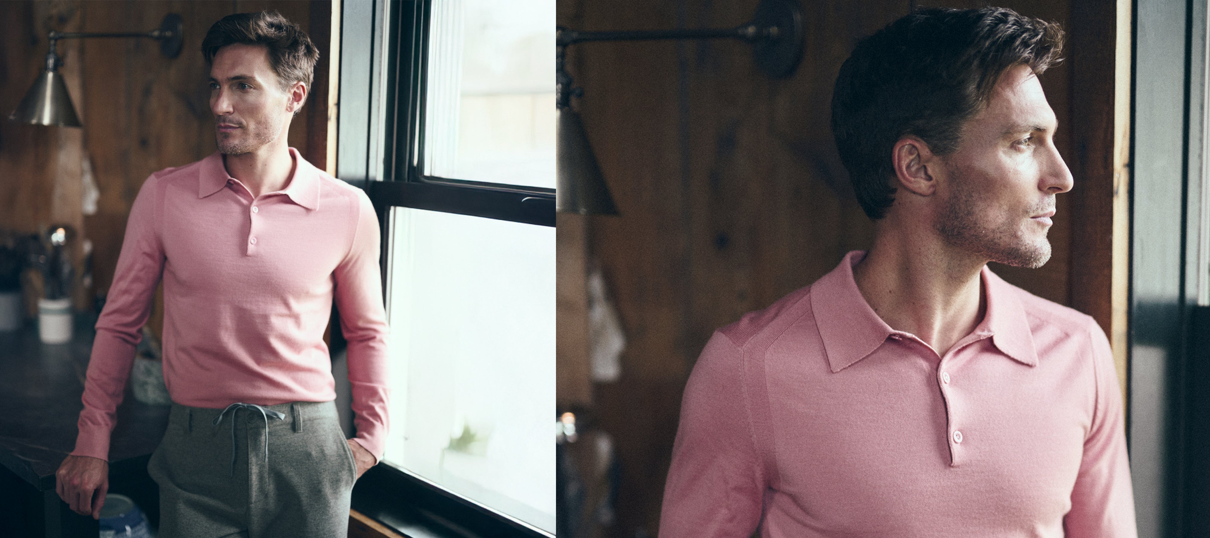 Men’s Knit Polos | Open Collar & 3-Button in Trendy Styles