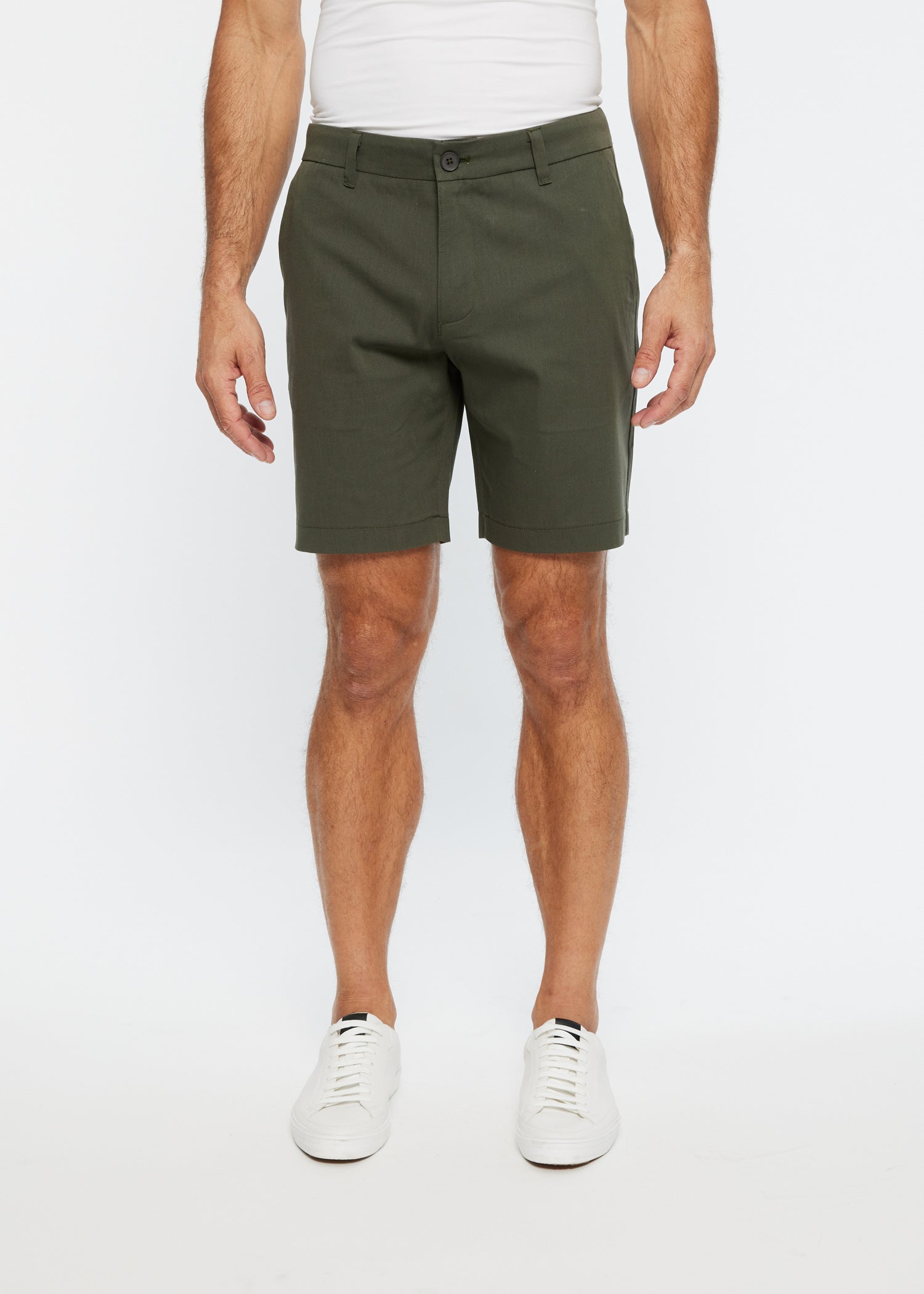 Olive Branch 8" Inseam Textured Stretch Woven Shorts